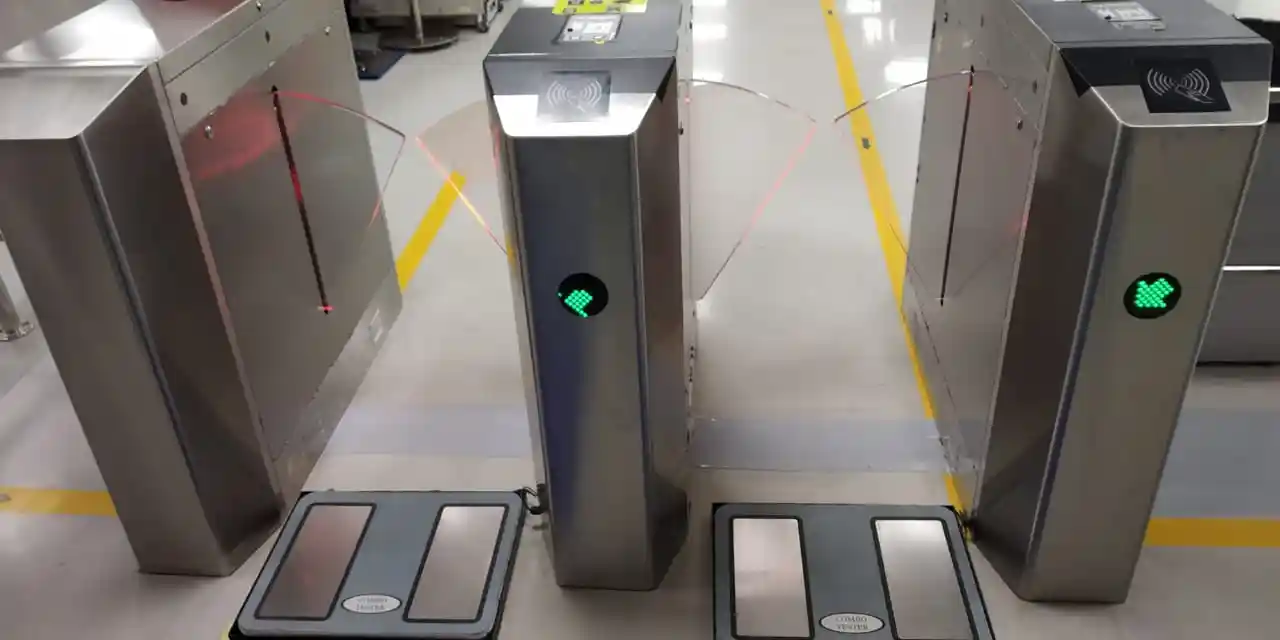 Industrial ESD Turnstile Gate System: Components